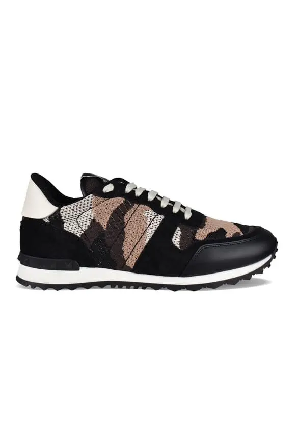 Valentino Garavani Rockrunner Sneakers - Black