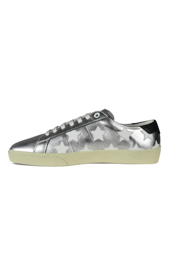 Saint Laurent Court Classic Sneakers - Silver