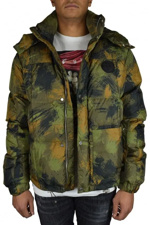 Off-White Camouflage Down Puffer Jacket