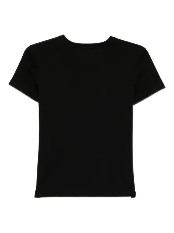 TOM FORD Cotton T-shirt With Tf Logo Embroidery - Black