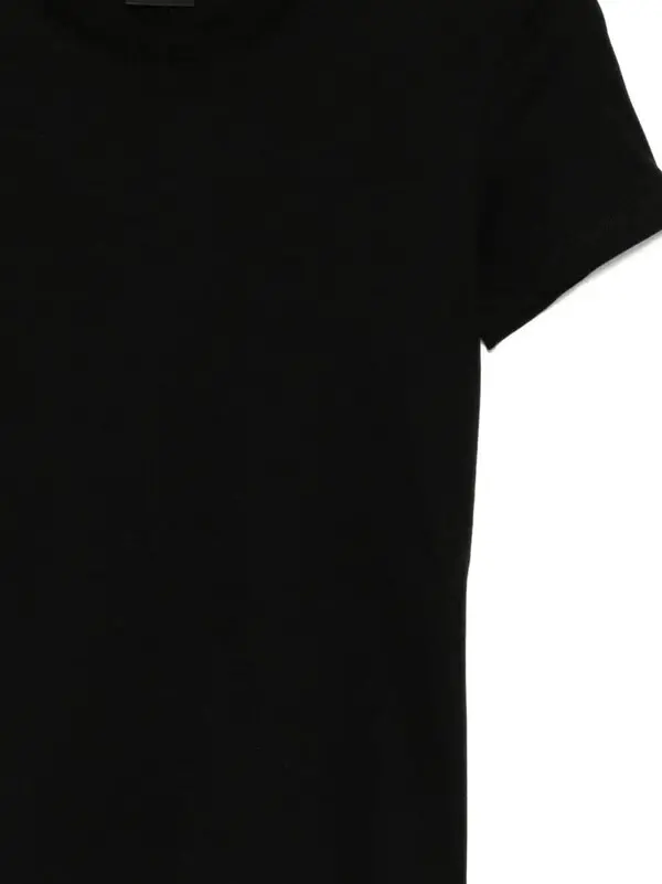 TOM FORD Cotton T-shirt With Tf Logo Embroidery - Black