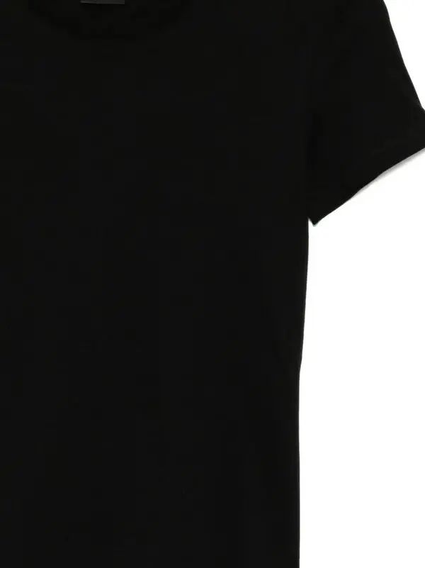 TOM FORD Cotton T-shirt With Tf Logo Embroidery - Black