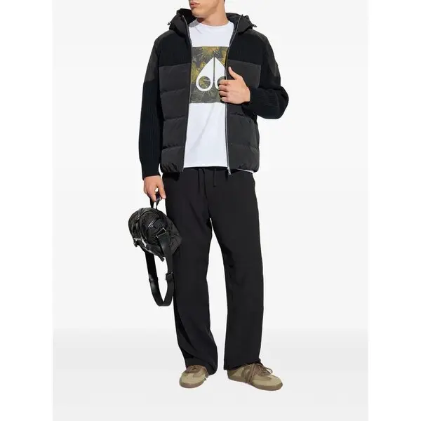 Moose Knuckles Padded Down Quilted Paneled Hooded Jacket