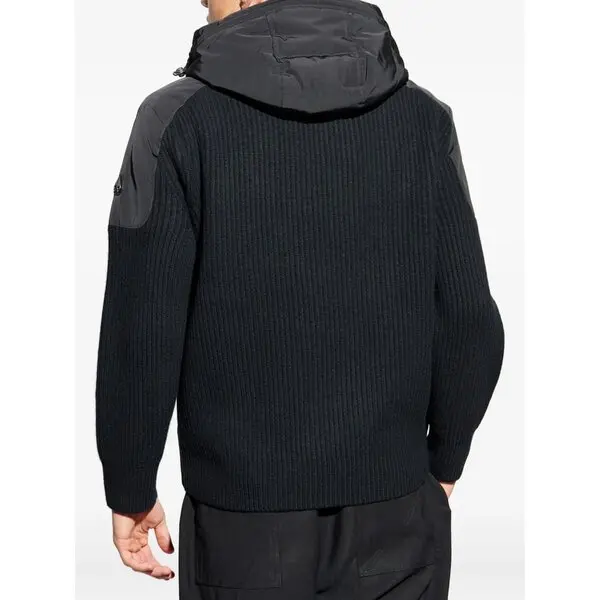 Moose Knuckles Padded Down Quilted Paneled Hooded Jacket
