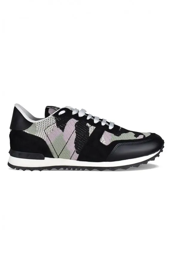 Valentino Garavani Rockrunner Sneakers - Black
