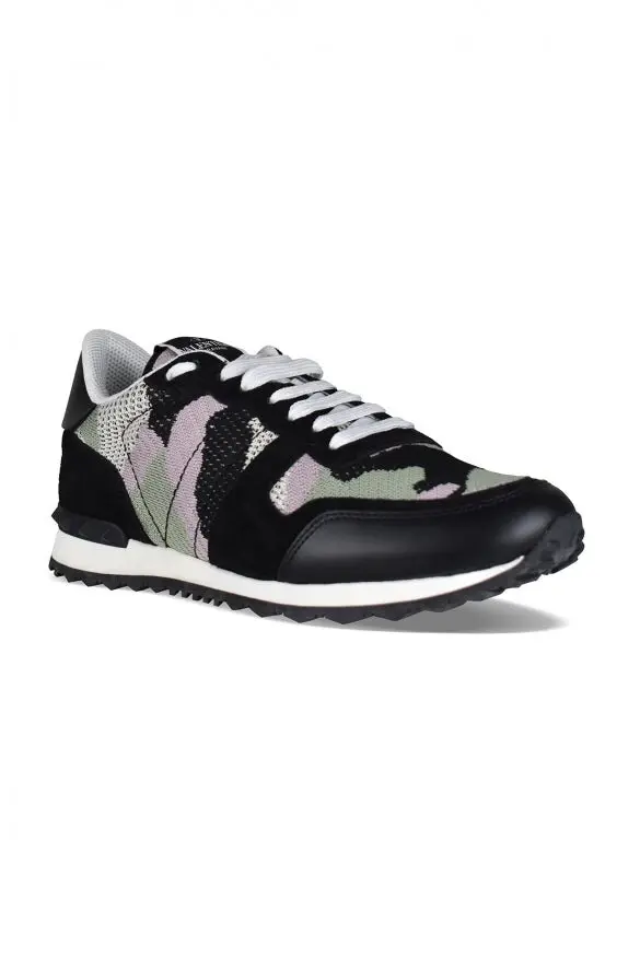 Valentino Garavani Rockrunner Sneakers - Black