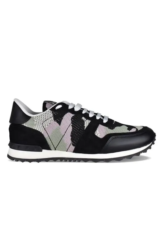 Valentino Garavani Rockrunner Sneakers - Black