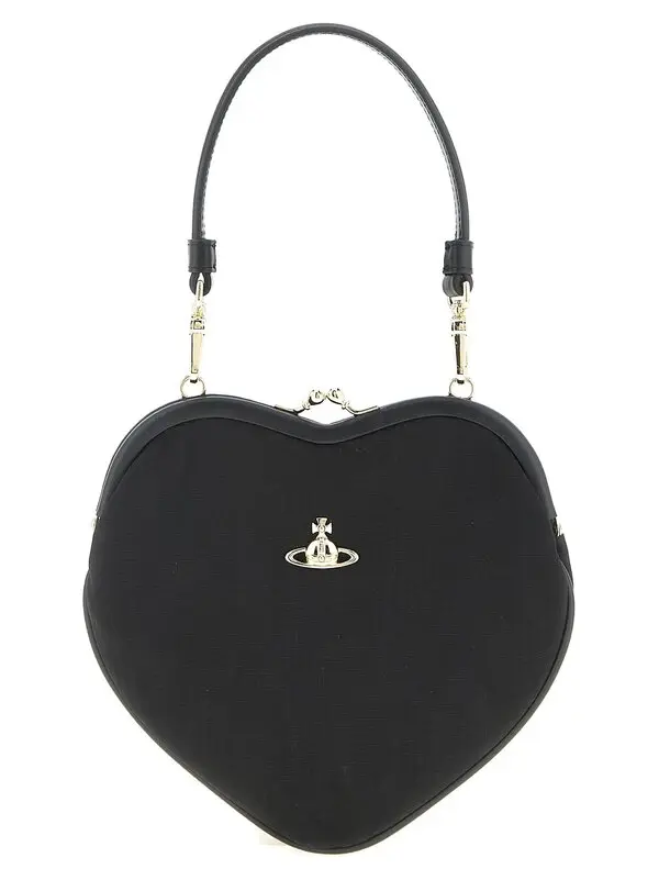VIVIENNE WESTWOOD Belle Heart Frame Purse' Handbag - Black