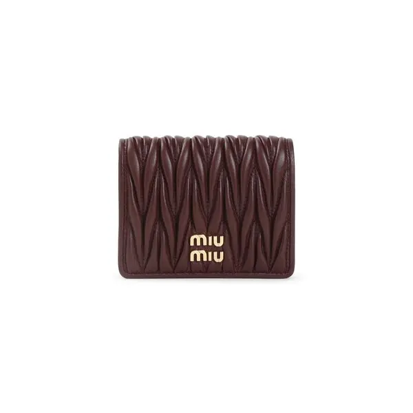 Miu Miu Matelassé Wallet - Red