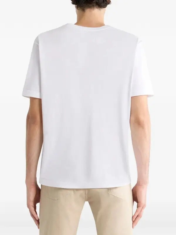 Etro Cotton T-shirt With Leopard Print And Embroidery