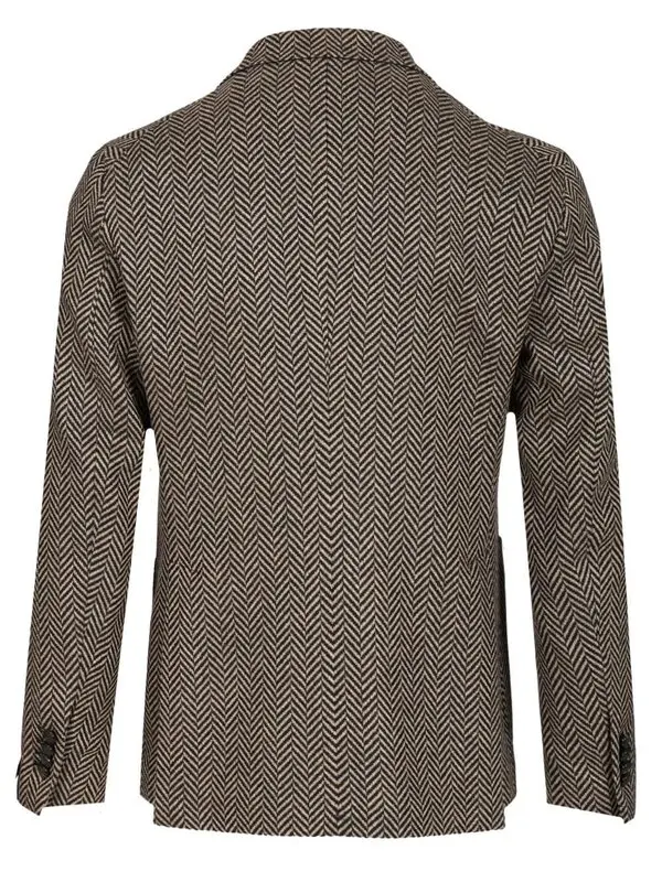 Tagliatore Blazer In Wool And Cashmere - Cream