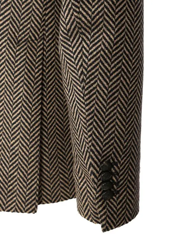 Tagliatore Blazer In Wool And Cashmere - Cream