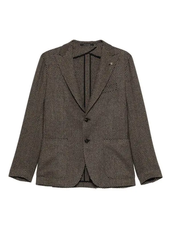 Tagliatore Blazer In Wool And Cashmere - Cream