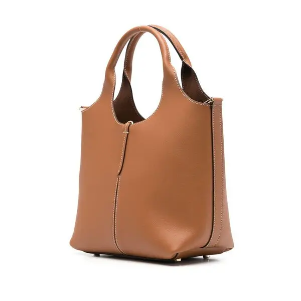 TOD'S Leather Tote Bag - Brown