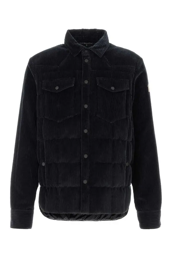 Moncler Midnight Stretch Corduroy Gelt Down Jacket
