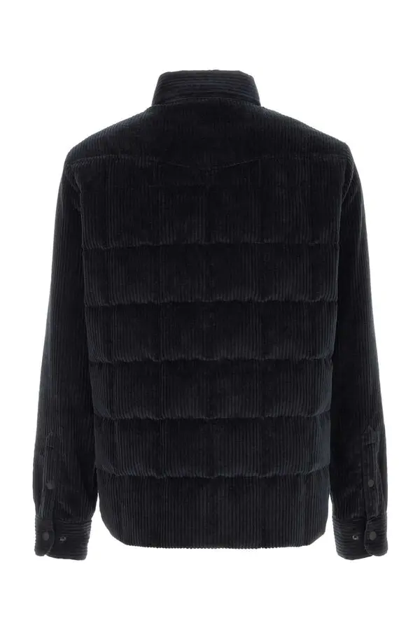 Moncler Midnight Stretch Corduroy Gelt Down Jacket