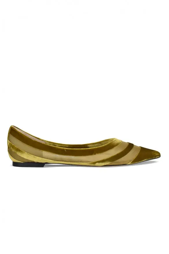 JIMMY CHOO Love Ballerinas - Green