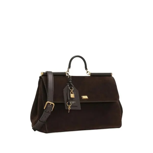 Dolce & Gabbana Suede Tote Bag - Brown