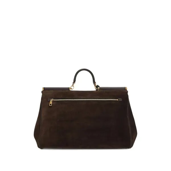 Dolce & Gabbana Suede Tote Bag - Brown
