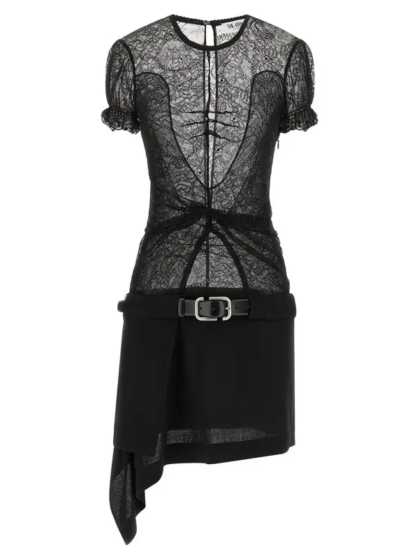 Attico Lace Dress - Black
