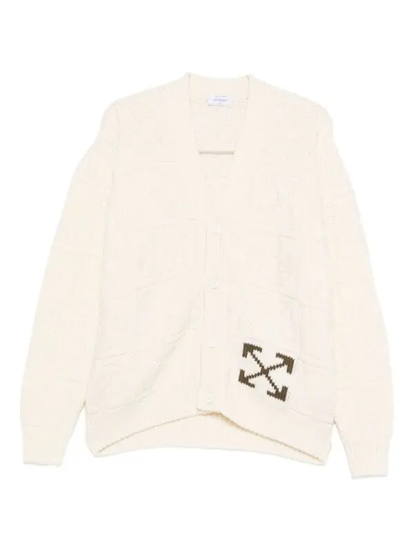 Off-White Arrow 3d Wool Cardigan