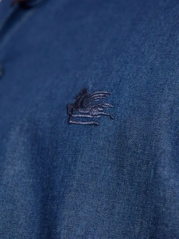 Etro Embroidered Logo Cotton Shirt