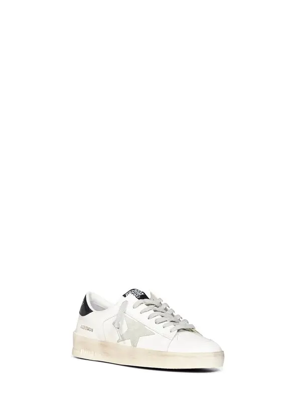 GOLDEN GOOSE White Leather Stardan Sneakers