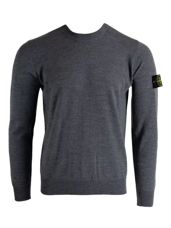 Stone Island Lightweight Wool Pullover - Gray
