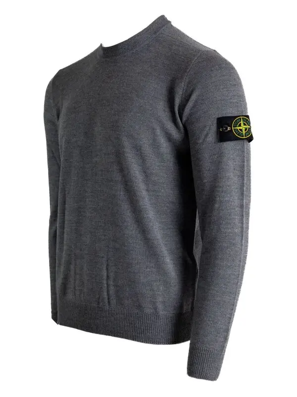 Stone Island Lightweight Wool Pullover - Gray