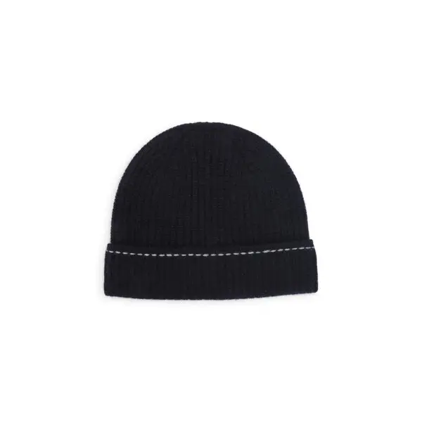 Kiton Rib-knit Beanie - Blue