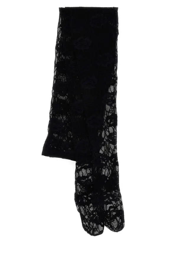 Saint Laurent Lace Collant - Black