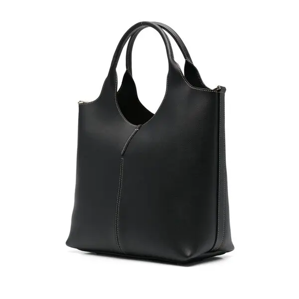 TOD'S Calf Leather Tote Bag - Black