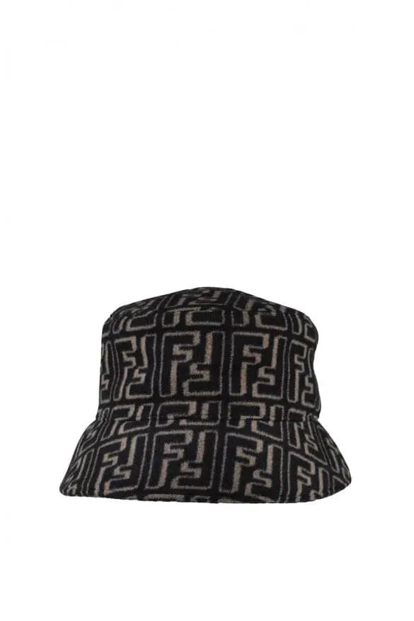 Fendi Ff Patterned Jacquard Bob - Black