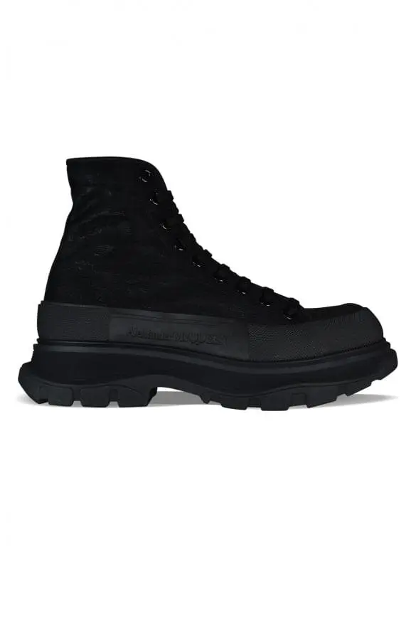 Alexander McQueen Tread Slick High Top Sneakers - Black