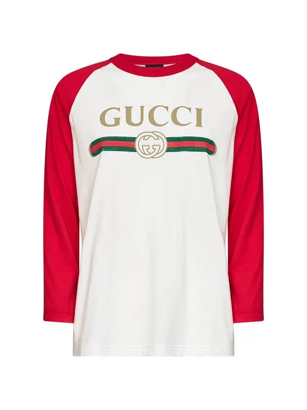 Gucci Printed Cotton Jersey T-shirt - Multicolor