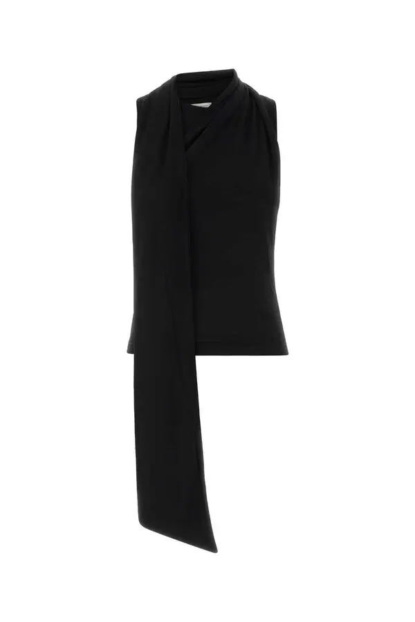 AMI Paris Jersey Top - Black