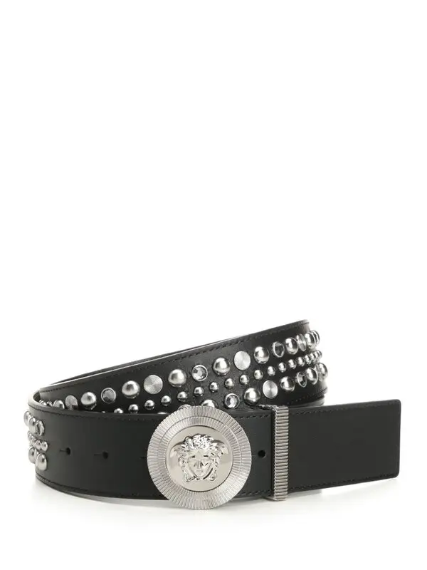 Versace Belt H.40 Lamb Leather With Studs