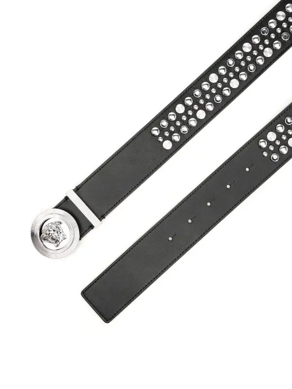 Versace Belt H.40 Lamb Leather With Studs