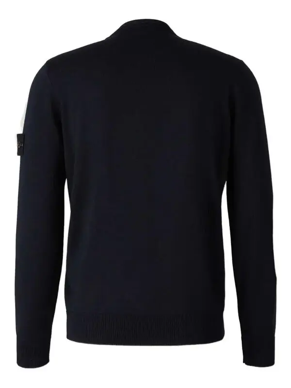 Stone Island Lightweight Wool Crew Neck Pullover - Blue