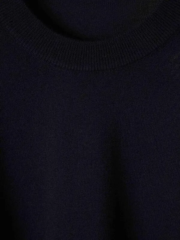 Stone Island Lightweight Wool Crew Neck Pullover - Blue