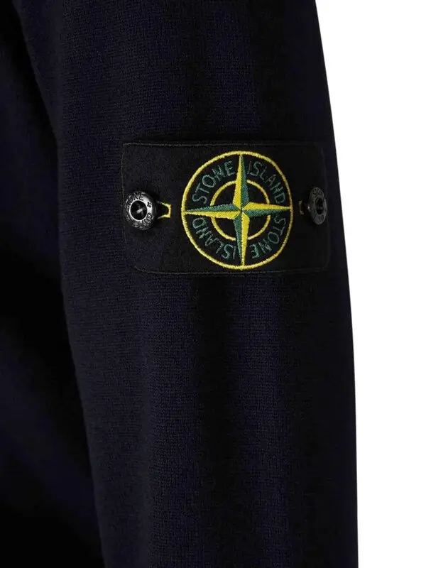 Stone Island Lightweight Wool Crew Neck Pullover - Blue