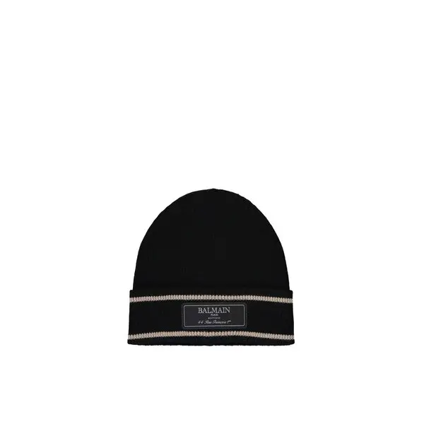 Balmain Wool Beanie - Black