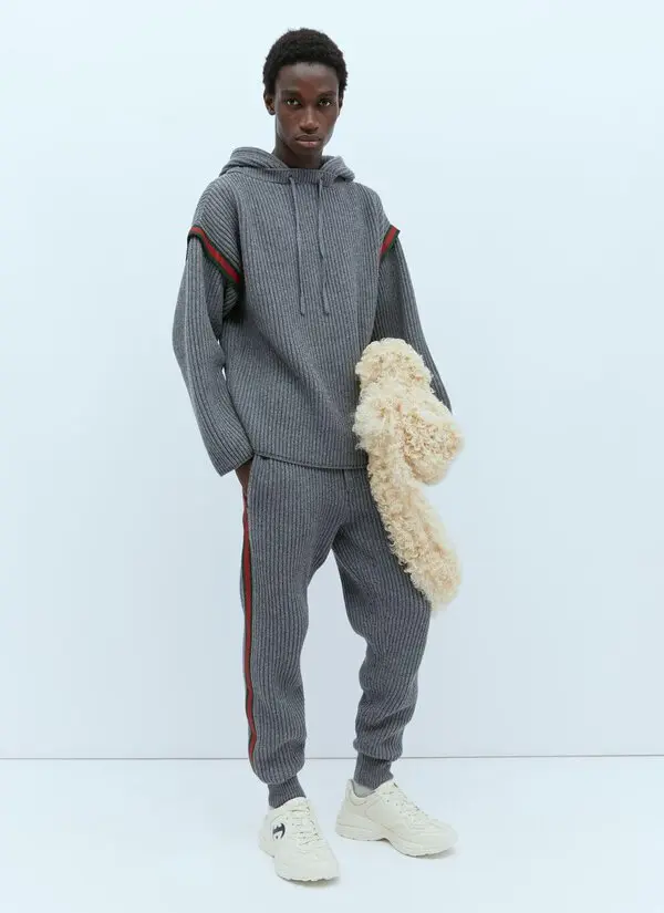 Gucci Wool Cashmere Hooded Sweater