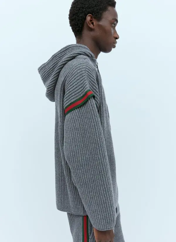 Gucci Wool Cashmere Hooded Sweater