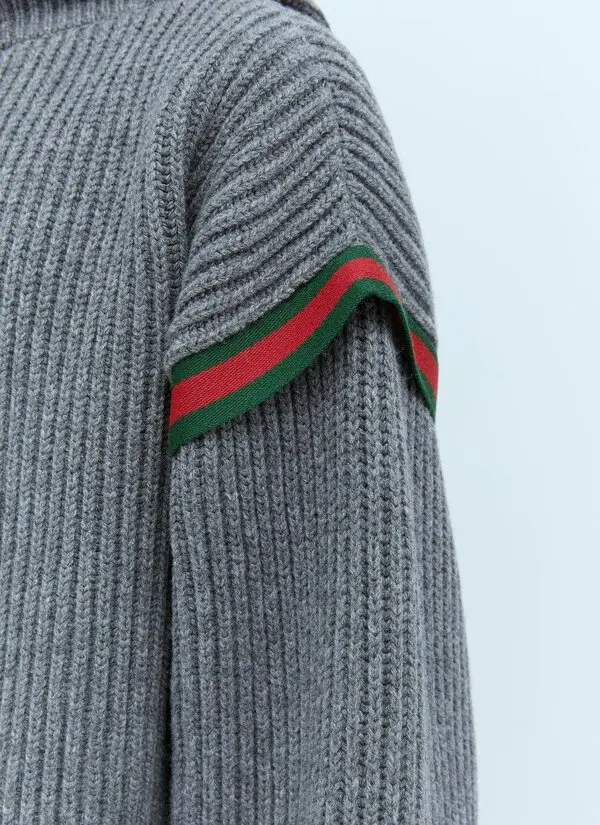 Gucci Wool Cashmere Hooded Sweater