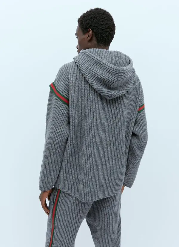 Gucci Wool Cashmere Hooded Sweater