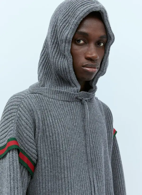 Gucci Wool Cashmere Hooded Sweater