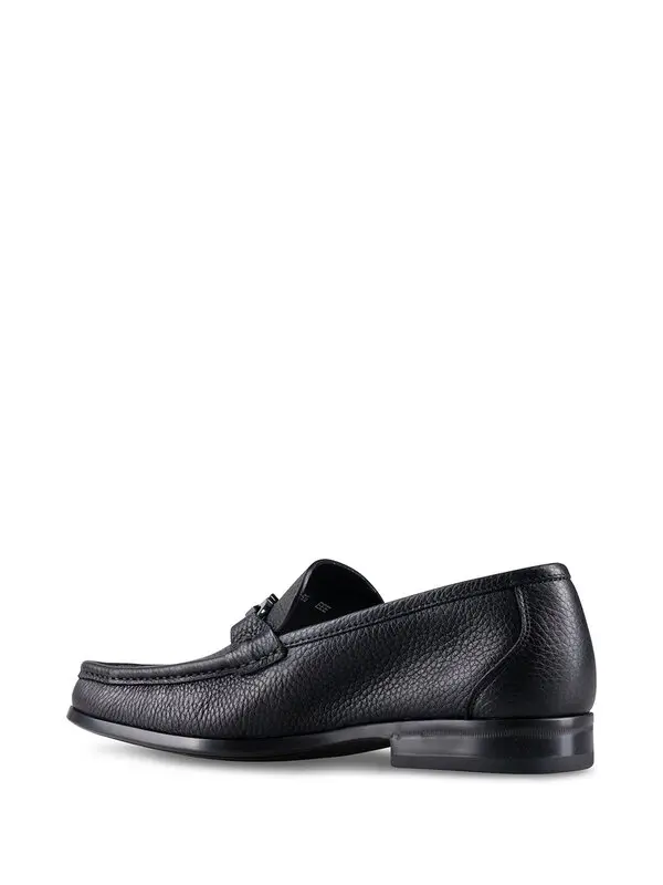 FERRAGAMO Grained Leather Loafers
