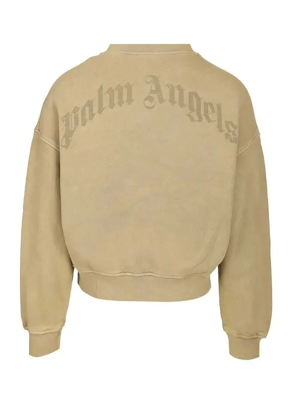 Palm Angels Curved Logo Sweatshirt