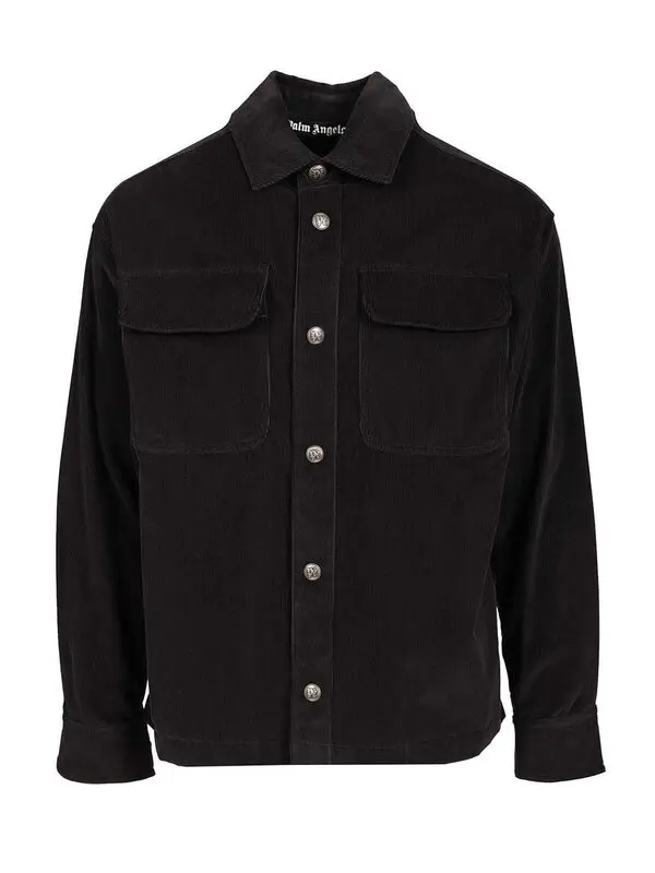 Palm Angels Corduroy Shirt Jacket - Gray